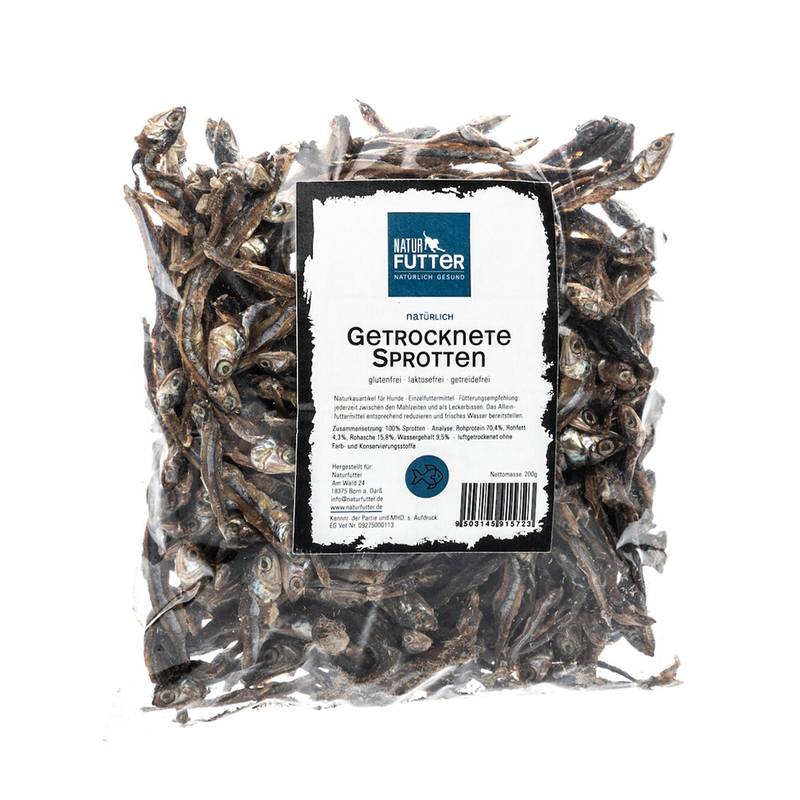 Luftgetrocknete Sprotten für Hunde | iinu